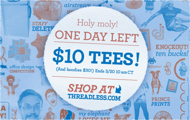 Threadless $10 Sale Continues - Tee Reviewer